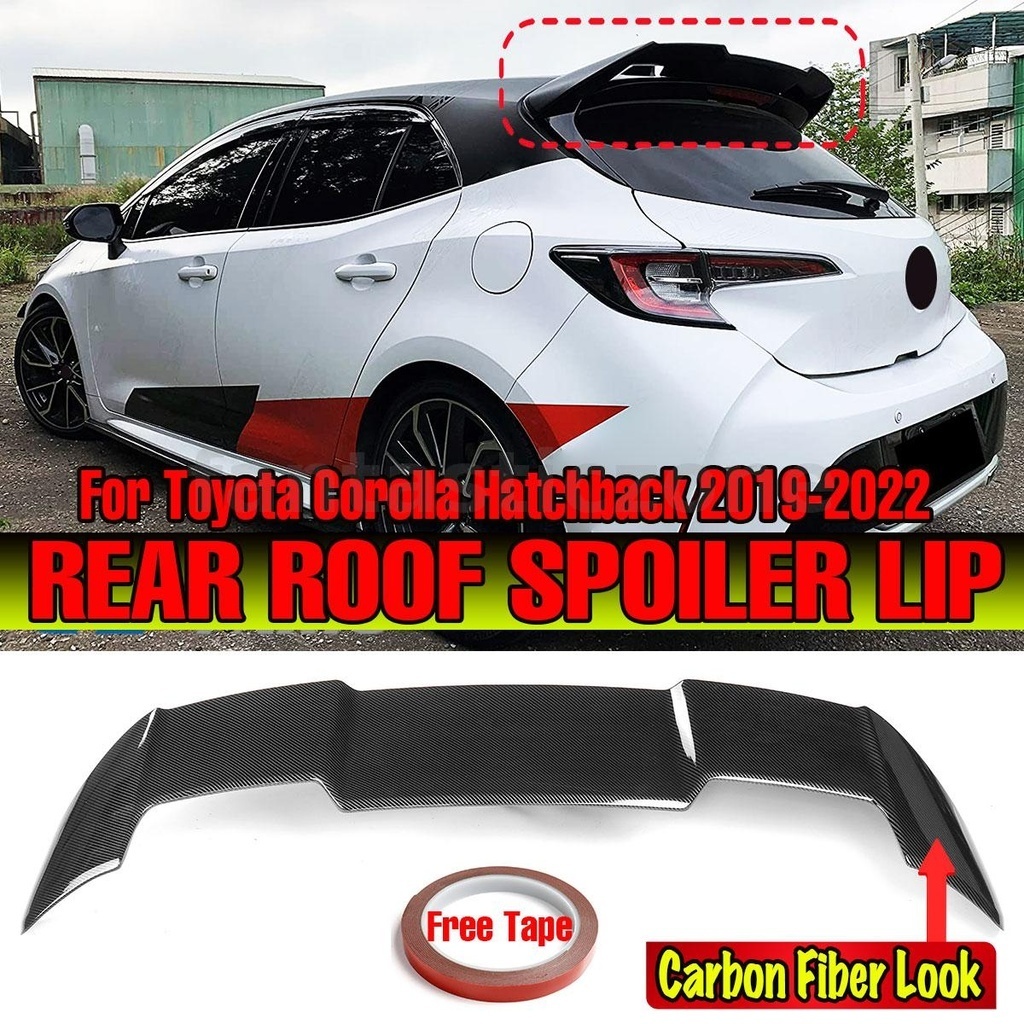 Fantasticzone Carbon Fiber Rear Tailgate Roof Spoiler For Toyota ...