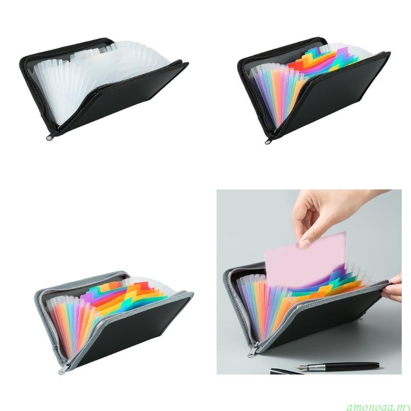 amonoqa Small Expandable File Folder Accordion Folder 13 Pocket Receipt ...