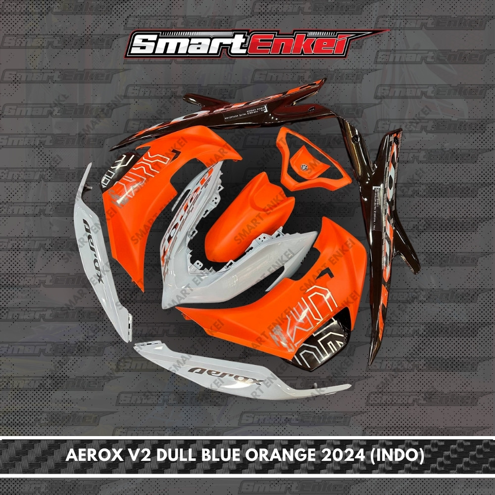NVX V2 AEROX PACIFIC BLUE ORANGE 2024 ORIGINAL INDONESIA | Shopee Malaysia