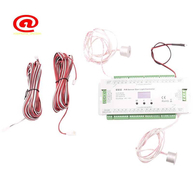 32CH ES32 PIR Sensor Stair Light Controller Human Body Infrared ...