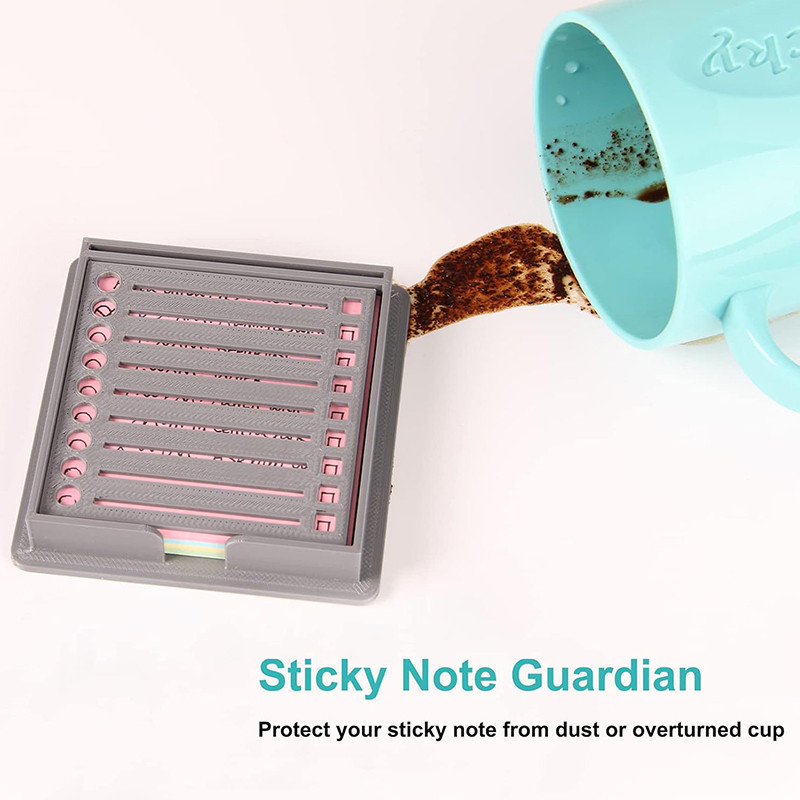 [guyumao] Sticky Note Dispenser Sticky Note Holder With Stencil Sticky ...