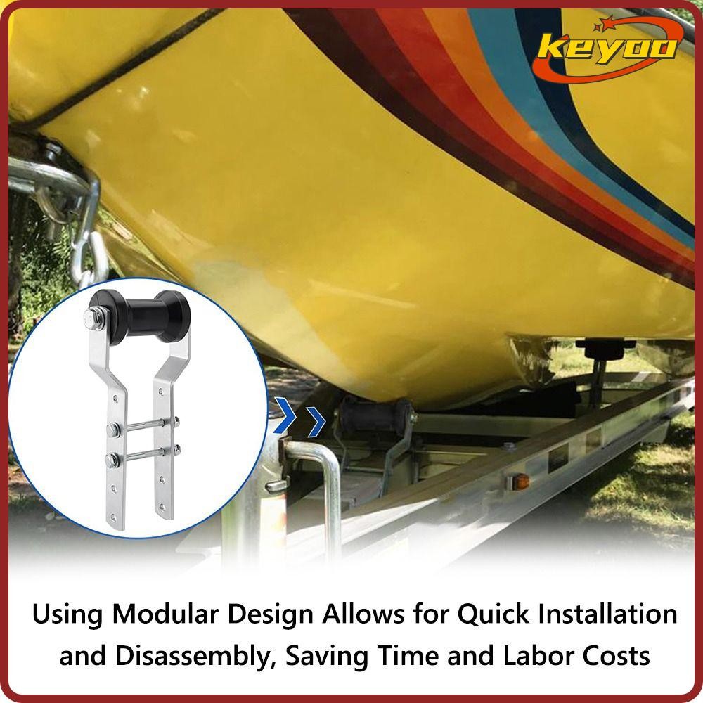 [KEYOO] Boat Rollers for Trailer, Adjustable 5" Roller for 3" Tongue ...