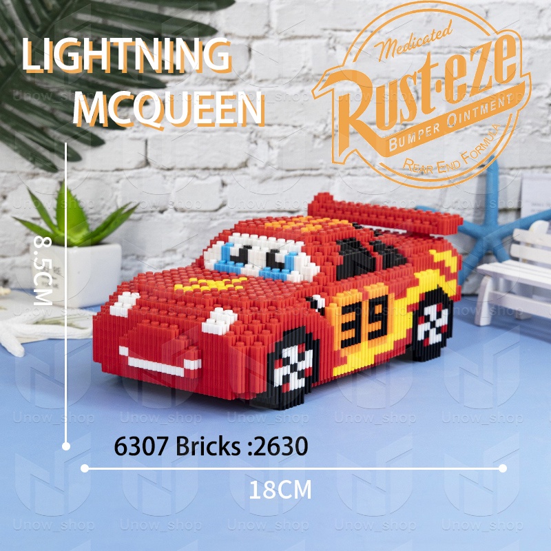 Nano Block LIGHTNING MCQUEEN Series | Bricks education Nano Block | Shopee Malaysia