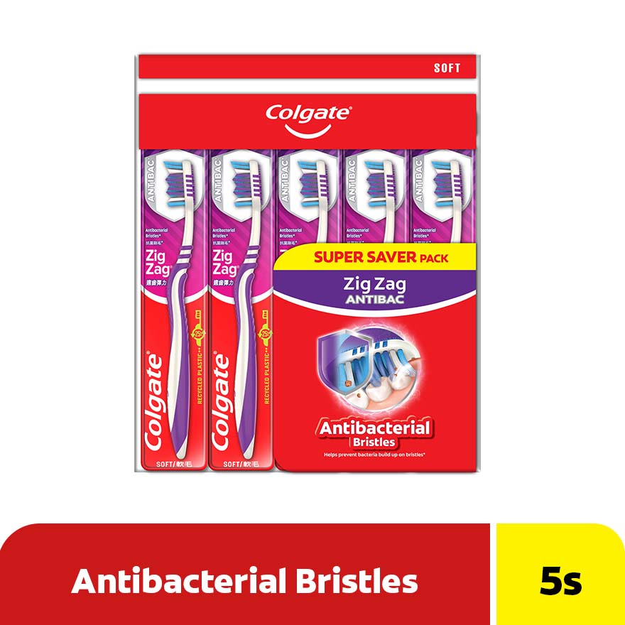 COLGATE ZigZag Toothbrush Valuepack (Soft) 5s | Shopee Malaysia