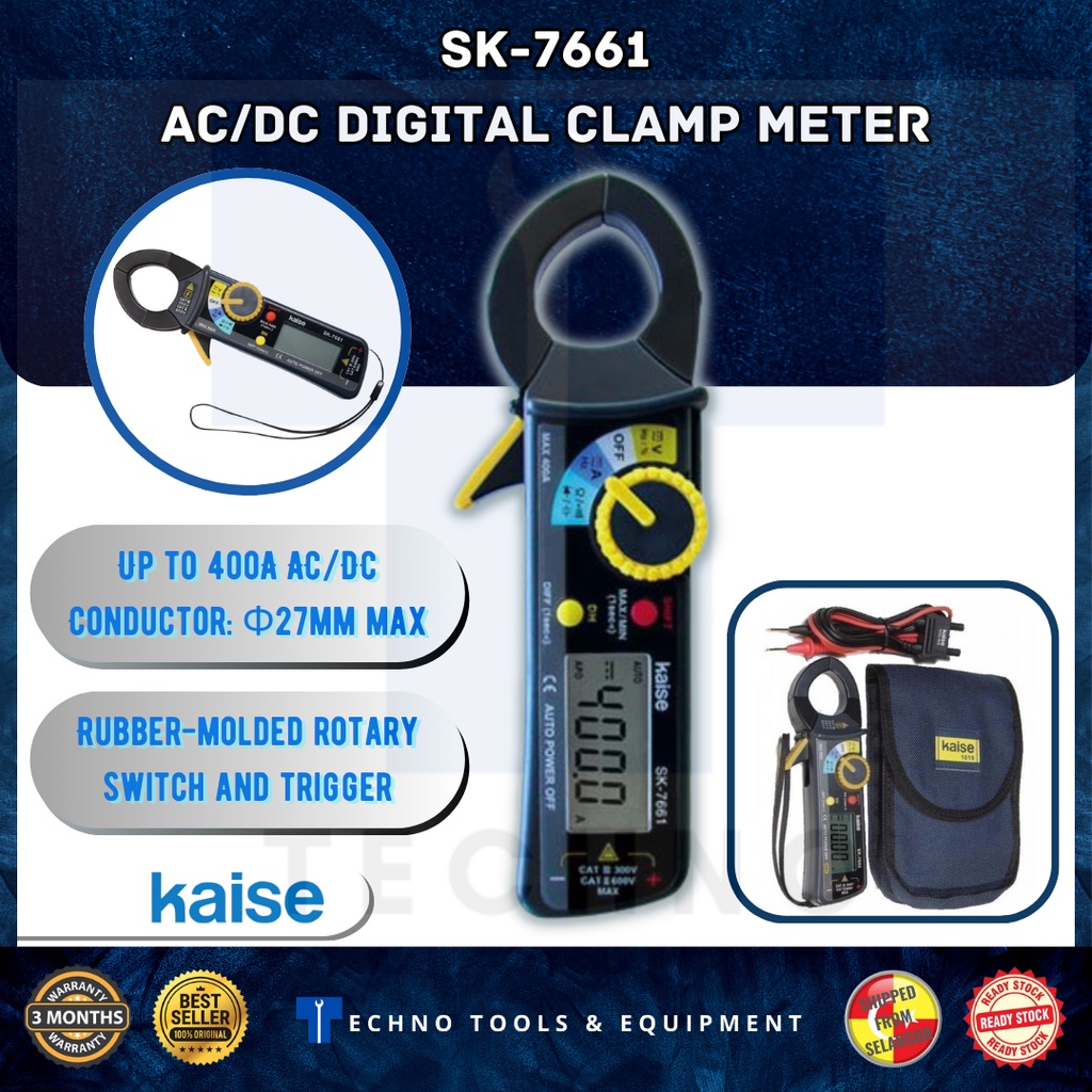 KAISE SK-7661 AC/DC DIGITAL MINI CLAMP METER SK7661 - 100% Brand New ...
