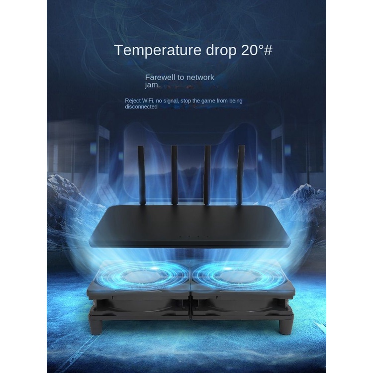 USB Router Cooling Rack Base Set-Top Box Heat Dissipation Optical Modem ...