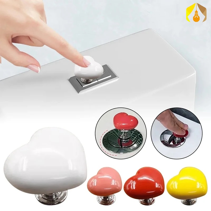 Love Toilet Press Button/Bathroom Water Tank Buttons Push Switch ...