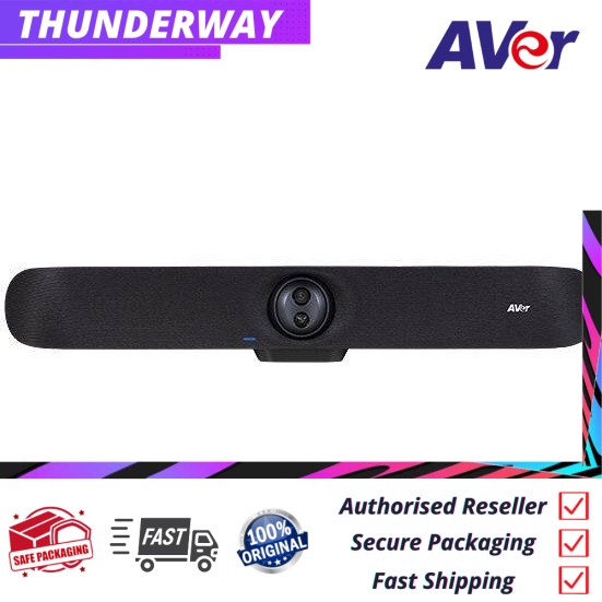 AVer VB350 4K Dual lens videobar (120º FIX / PTZ 18X zoom) beamforming ...