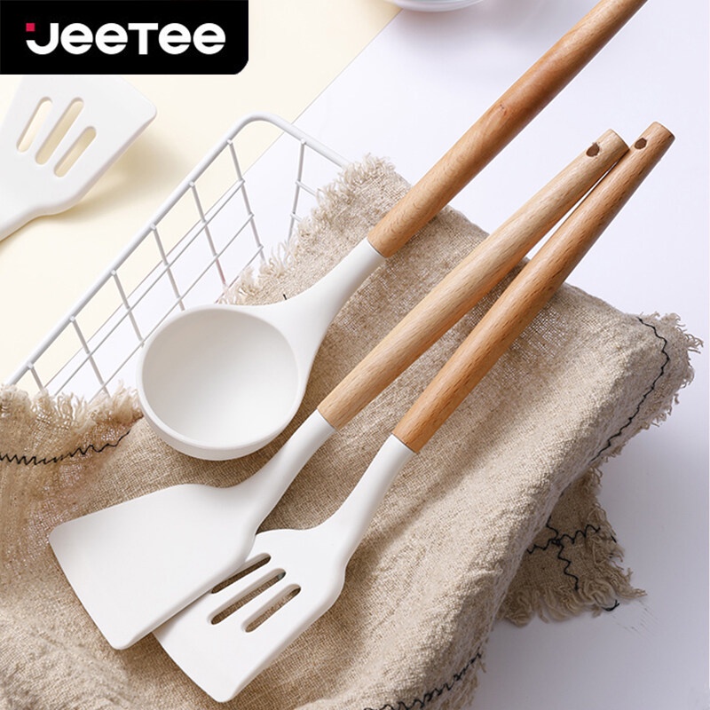 Malaysia Original JEETEE Wooden Handle Food Grade Heat-resistant Non ...