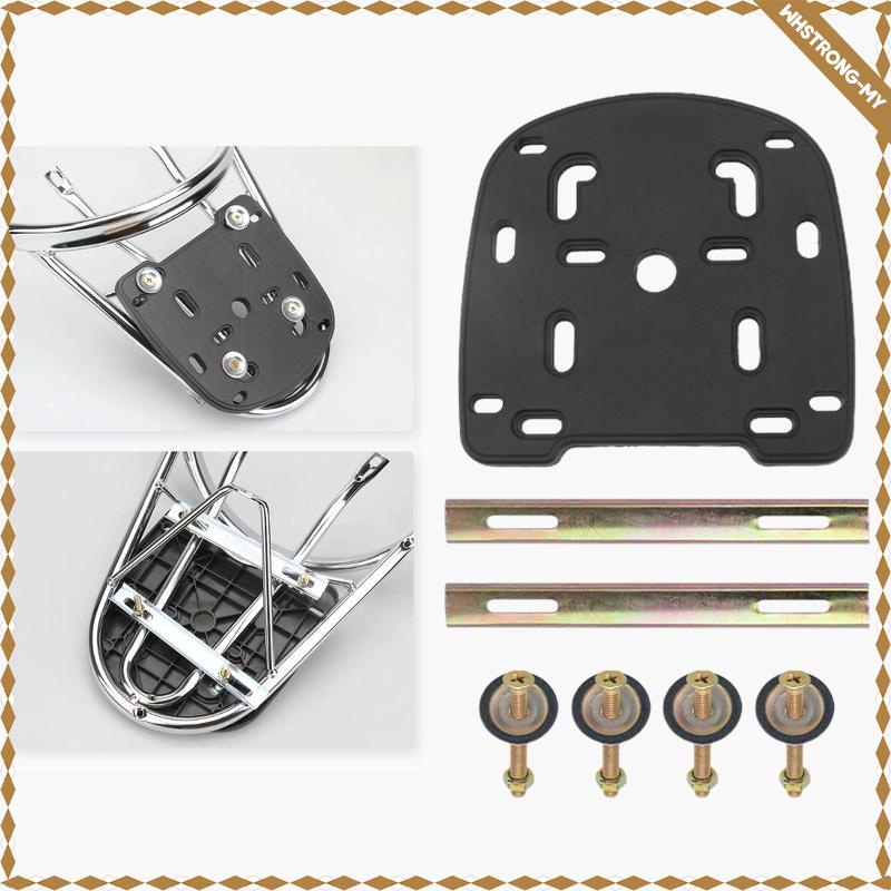 [WhstrongMY] Motorcycle Rear Luggage Rack Flat Mount Plate Mount Rack ...
