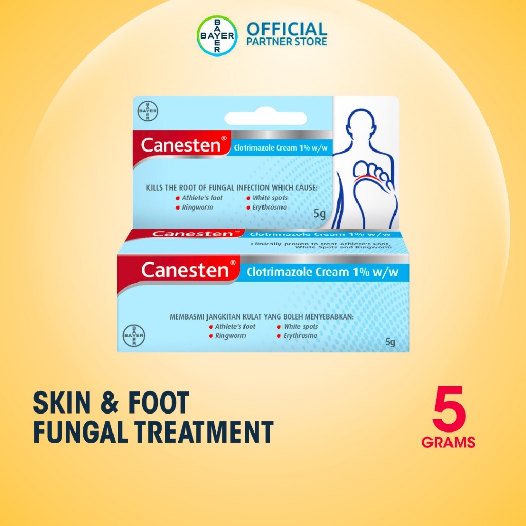 Canesten Clotrimazole 1% For Antifungal (5g) | Shopee Malaysia