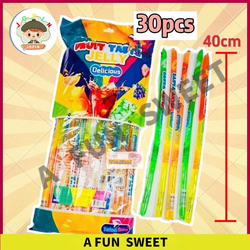 30pcs Fruit Taste Jelly Extra Long jelly stick delicious various ...