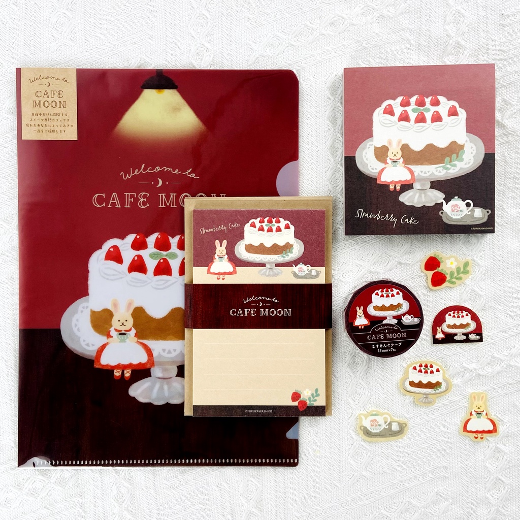 Japan Furukawa Papercraft moon cafe Series cafe moon Note Stationery ...