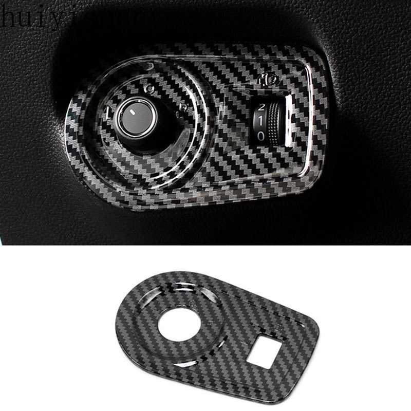 HYS For MG4 EV MG5 Carbon fiber pattern Interior Headlight switch ...