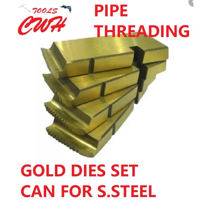 (1/2"-3/4") (1"-2") 2-1/2"-3" FOR SS HSS GOLD PIPE THREADING MACHINE ...