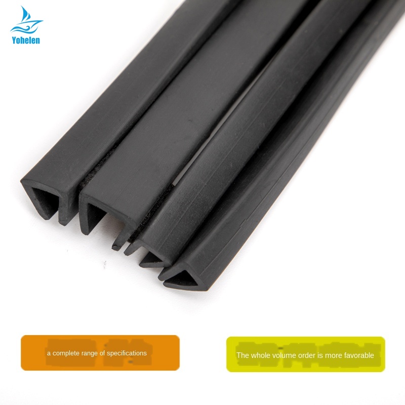 2 meters Rubber edging strip U shaped anti-collision glass edge ...