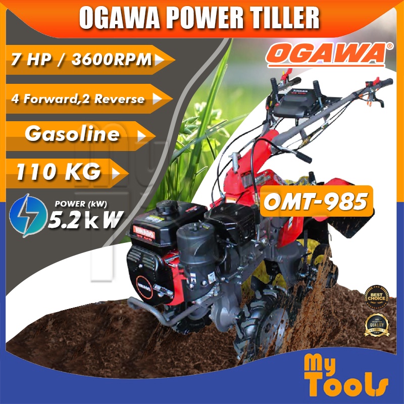 M.Machinery OGAWA Power Tiller [OMT-985] CULTIVATOR WITH PETROL ENGINE ...
