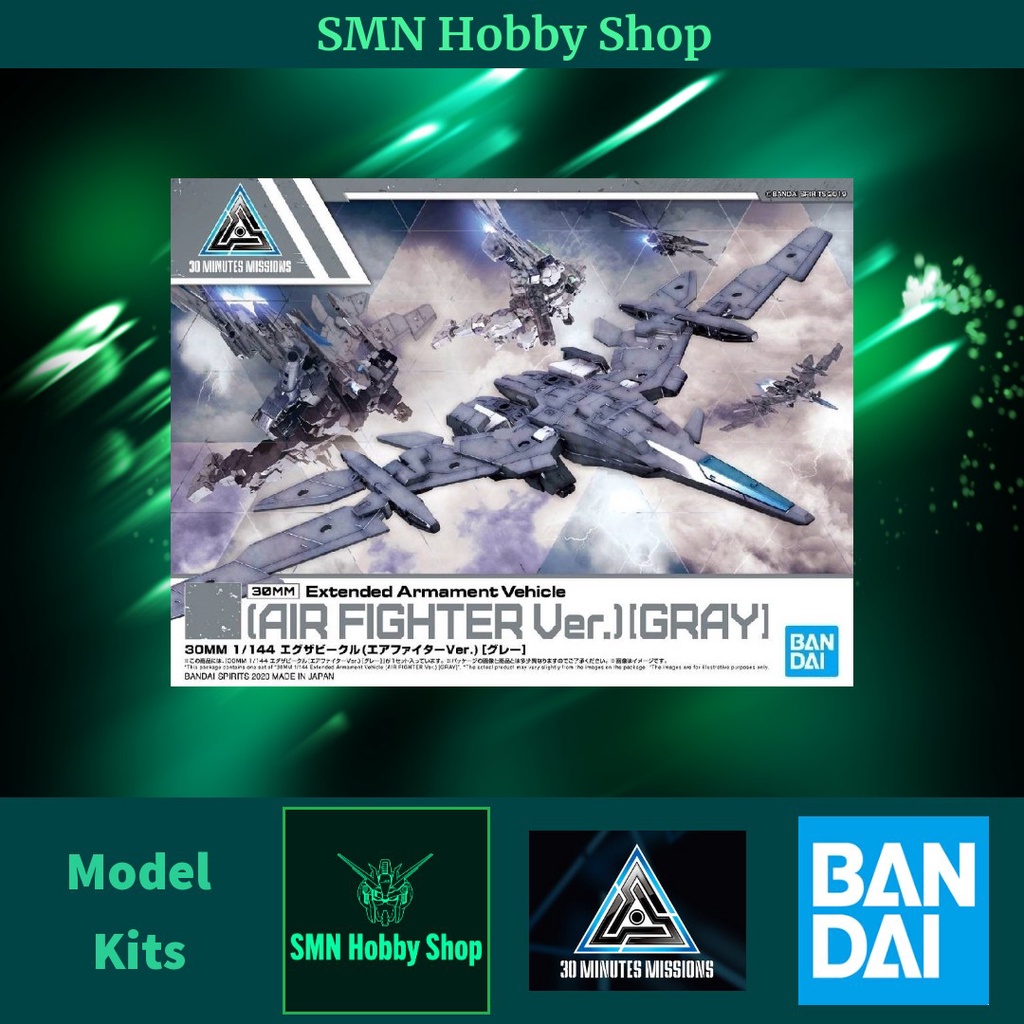 30MM 1/144 Extended Armament Vehicle Air Fighter Ver Gray Toys Plastic ...