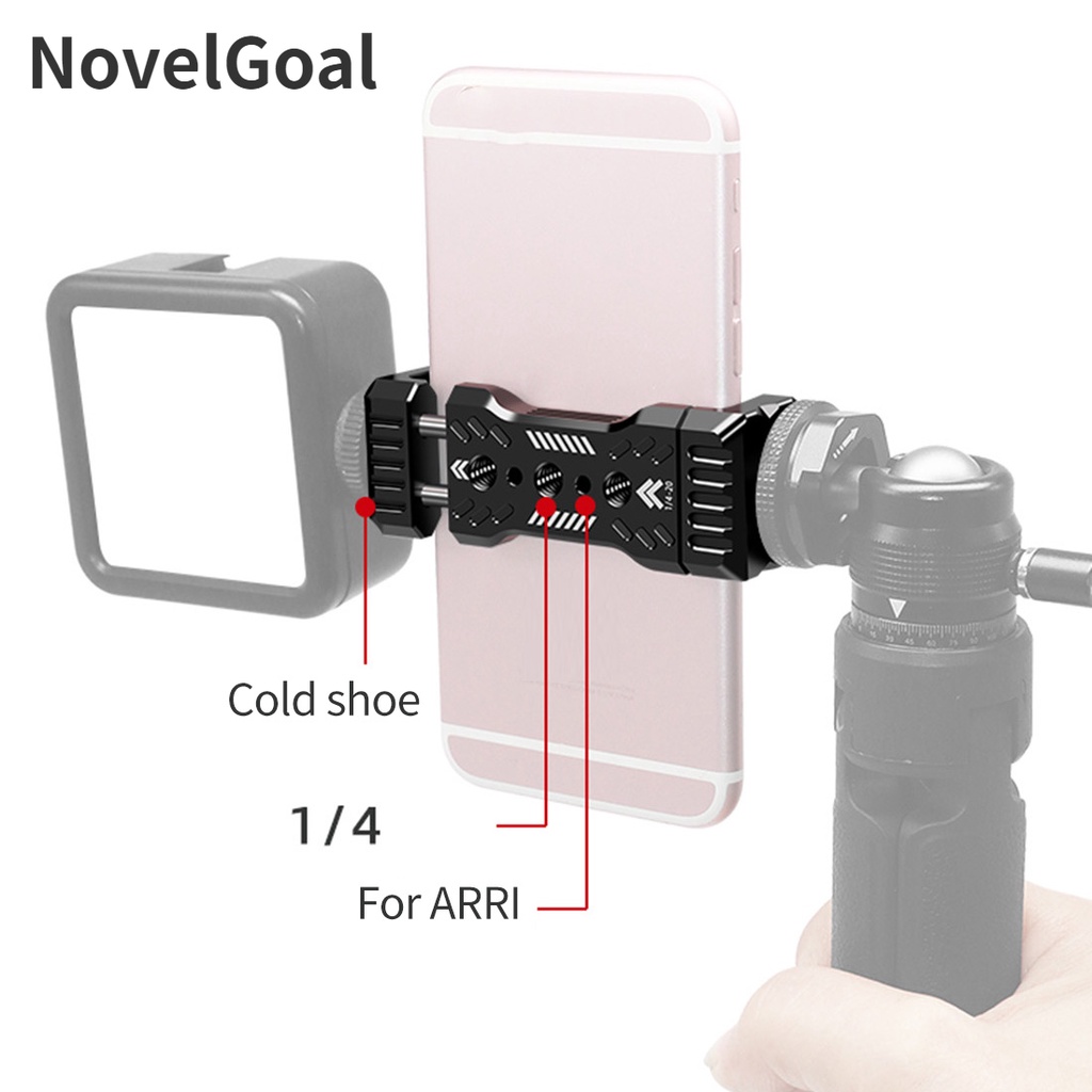 NovelGoal Bicycle Mobile Phone Holder Clip For Gopro Camera Flash ...