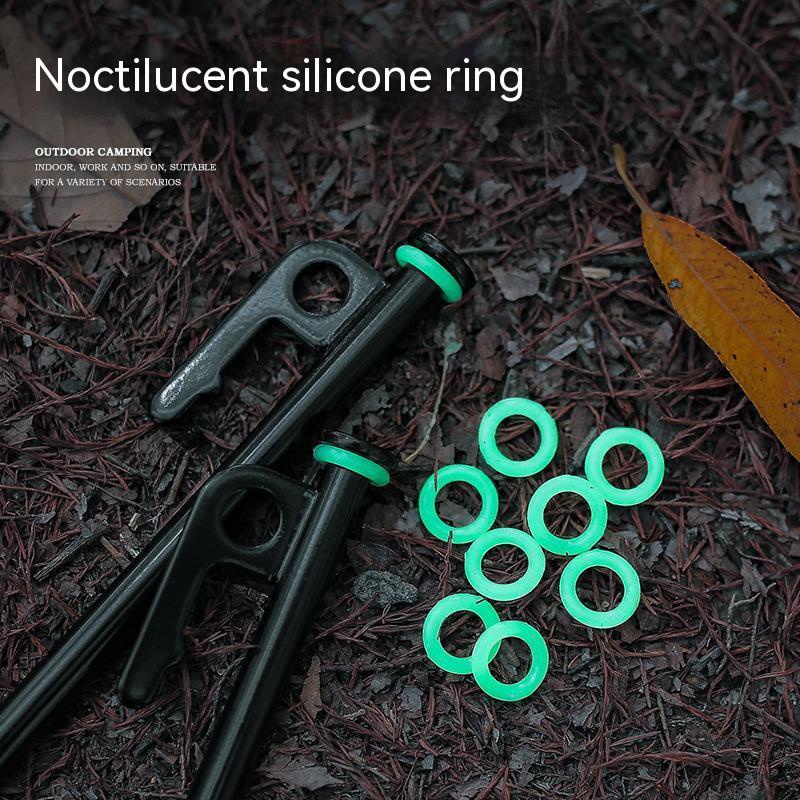 Camping Tent Peg Fluorescent Ring Luminious Rings Night Glow In Dark ...