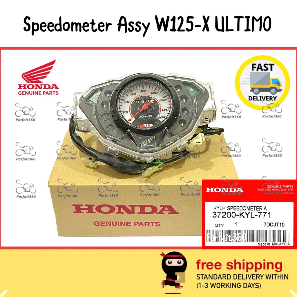 37200-KYL-771 HONDA WAVE W125-X ULTIMO Speedometer Assy / Speedo Meter 100% ORIGINAL | Shopee ...