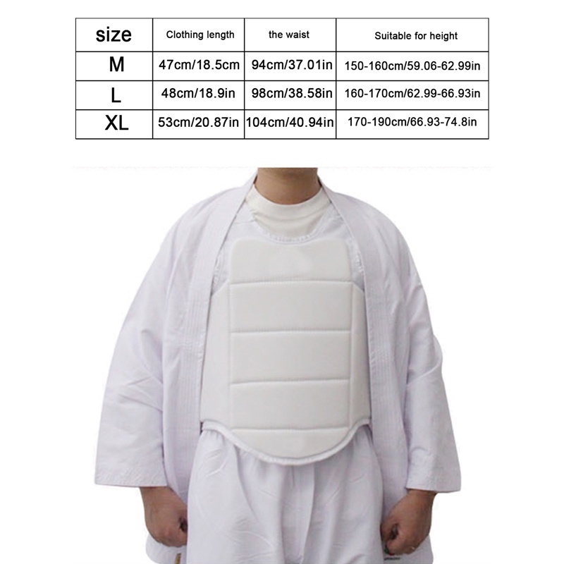 Adult Child Karate Chest Guard Vest Taekwondo MMA Kick Boxing Body ...