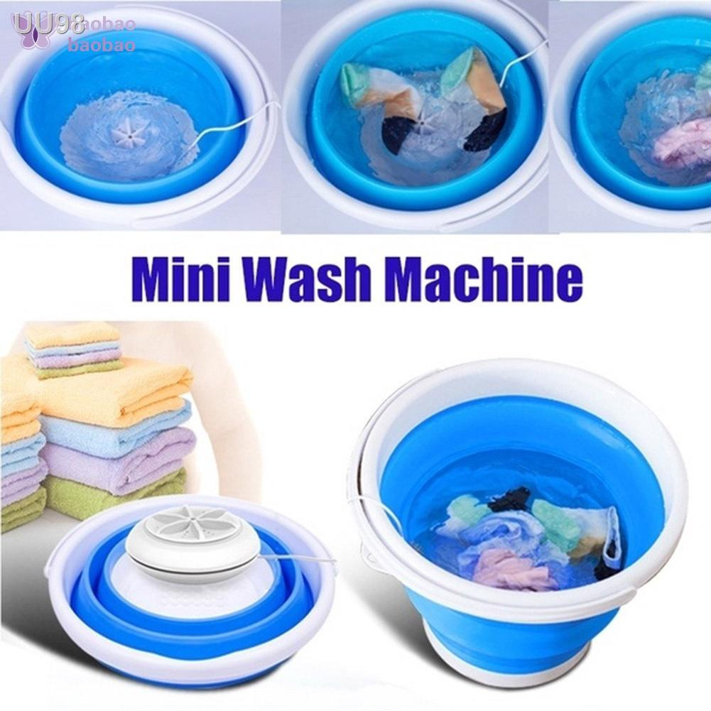 Folding Laundry Tub Basin Portable Mini Washing Machine Automatic ...
