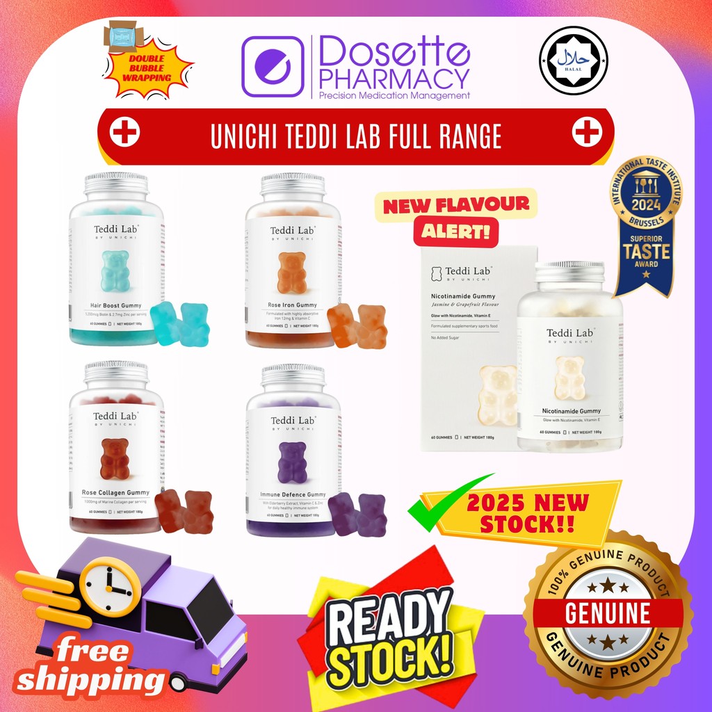 UNICHI TEDDI LAB HAIR BOOST ROSE COLLAGEN IMMUNE DEFENCE ROSE IRON ...