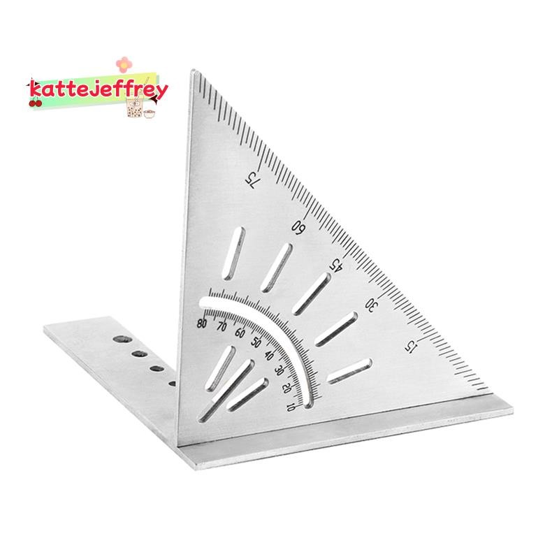 Woodworking Scriber Passing Ruler Stainless Steel Triangle Ruler 45 ...