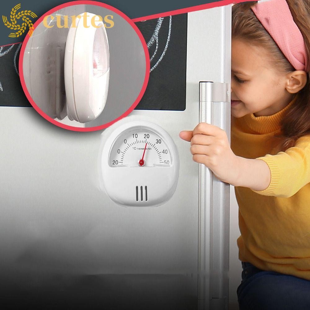 CURTES Refrigerator Thermometer, with Stand Plastic Temperature Gauge ...