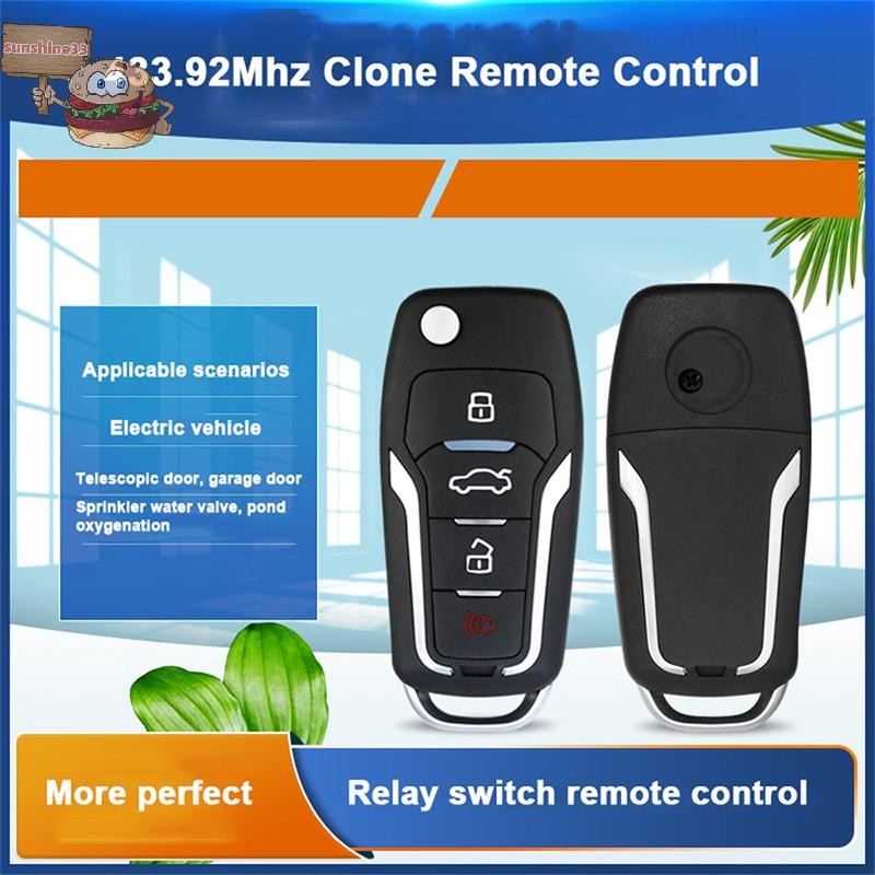 sun 433mhz Car Remote Control Key Smart Electric Garage Door ...