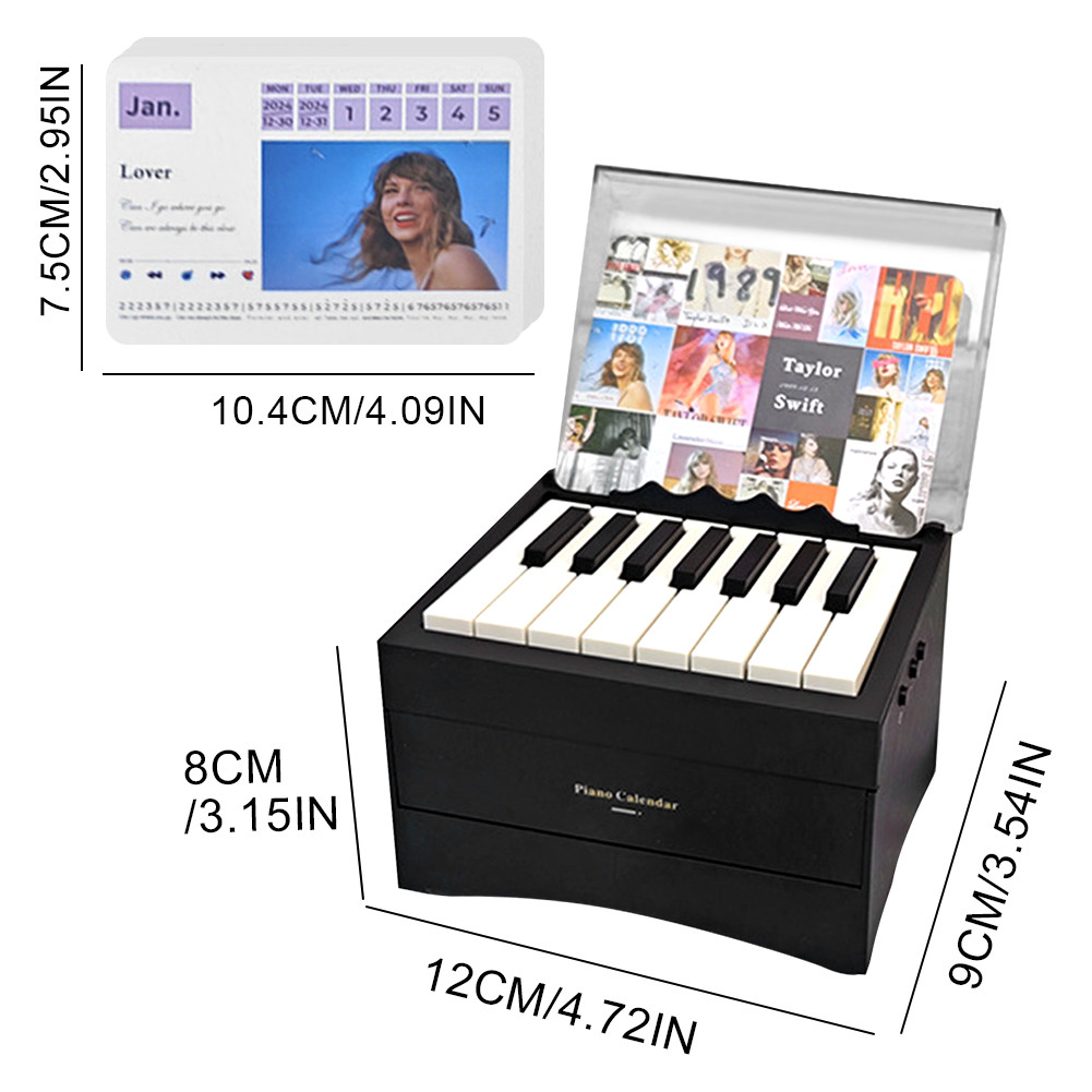 [innersetting.my] BT Piano Calendar 2025 Playable Piano Desk Calendar ...