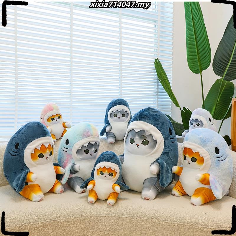 Mofusand Shark Cat Doll Cat Doll Cute Fun Plush Toy mofusand Cat ...