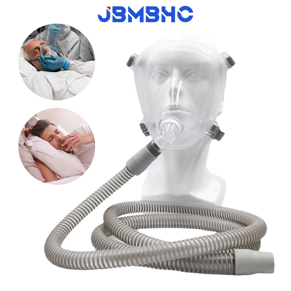 CPAP 3 IN 1 Silicone Full Face Protective Mask Head-mounted Mask for ...