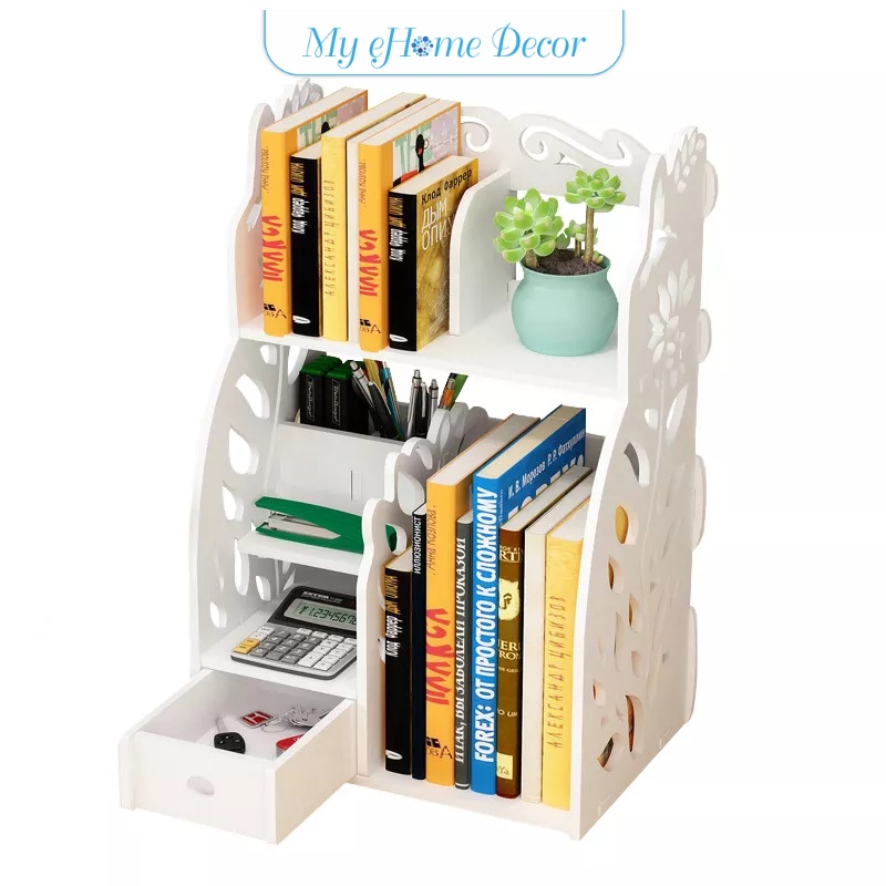 Student bedroom study room simple bookshelf desktop bookshelf storage ...
