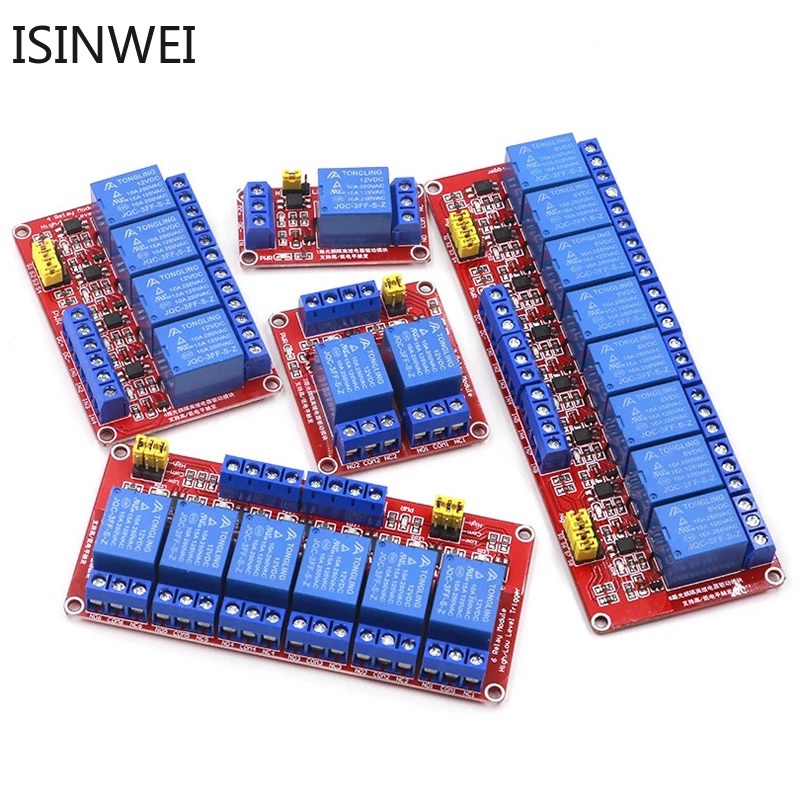 Relay Module 1 2 4 6 8 Channel 5V 12V 24V Relay Module Board with ...
