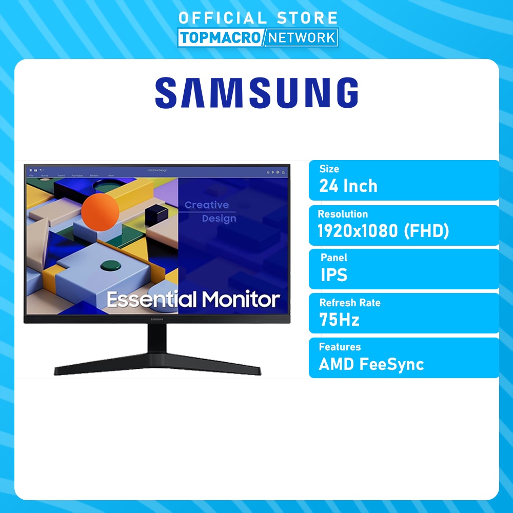 SAMSUNG LED 24" FHD FLAT MONITOR | Shopee Malaysia