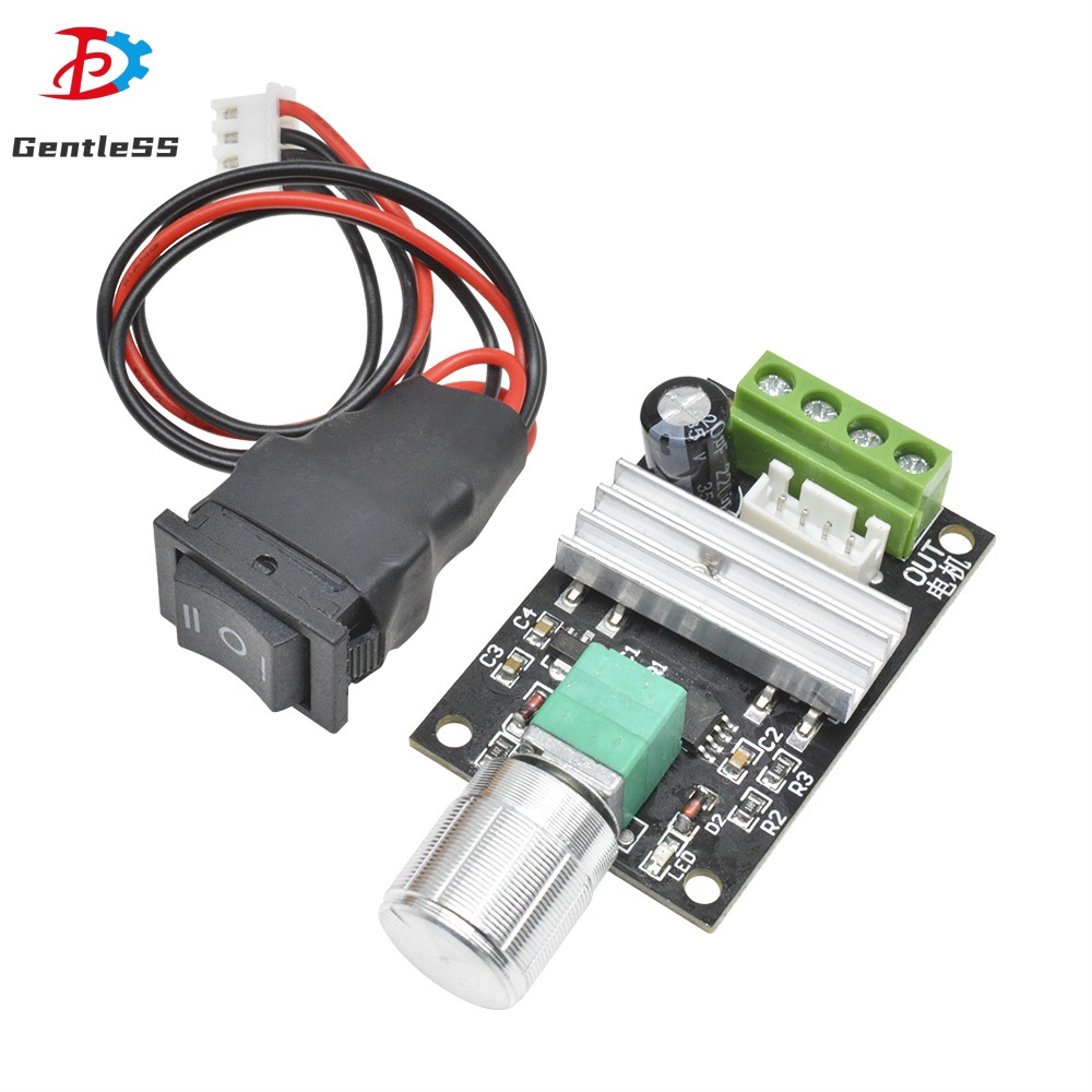 6V 12V 24V 28V 3A 80W DC Motor Speed Controller PWM Speed Adjustable Reversible Switch DC Motor ...