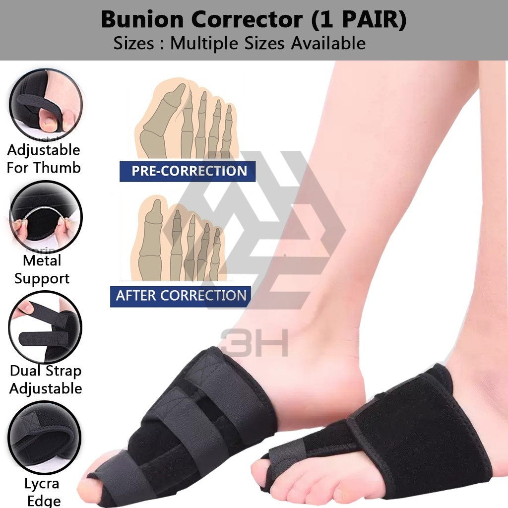 3H Alat Pembetul Bunion Ibu Jari Kaki | Big Toe Bunion Splint | Hallux ...