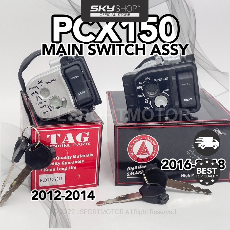 HONDA PCX150 MAIN SWITCH ASSY (TAG) IGNITION SWITCH KEY LOCK STARTER ...