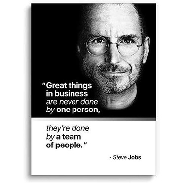 1 Piece Large Motivational Poster of Steve Jobs Inspirational Wall Art ...