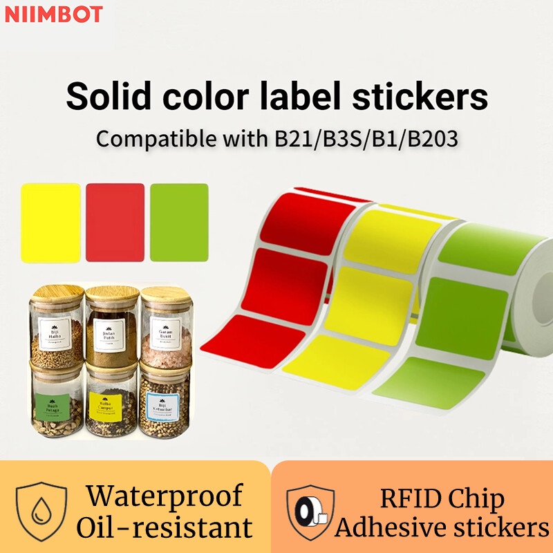 NIIMBOT B21/B1/B203/B3S Label Machine Printing Paper Three-proof Thermal Label Paper 40*30mm ...