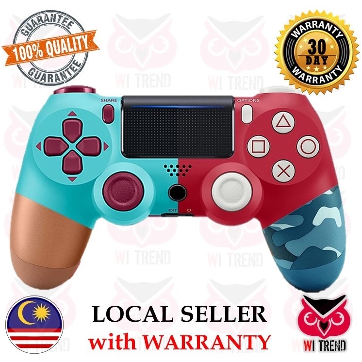 [Limited Edition] Play 4 Controller PC Android IOS Bluetooth Wireless Game Controller | Shopee ...