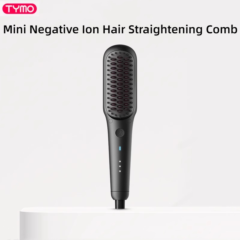 Tymo mini Straightening Comb Negative Ion Straight hair comb Hair Care Dual-use Negative Ionic ...