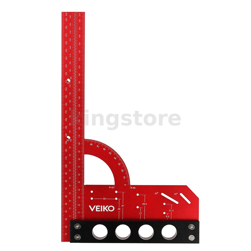 VEIKO 300mm Universal Angle Ruler Multifunctional Try Square Precision ...
