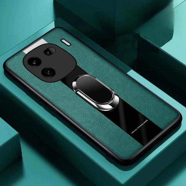 Plexiglass PU Leather Phone Case For Vivo IQOO 12 Pro Magnetic Metal ...