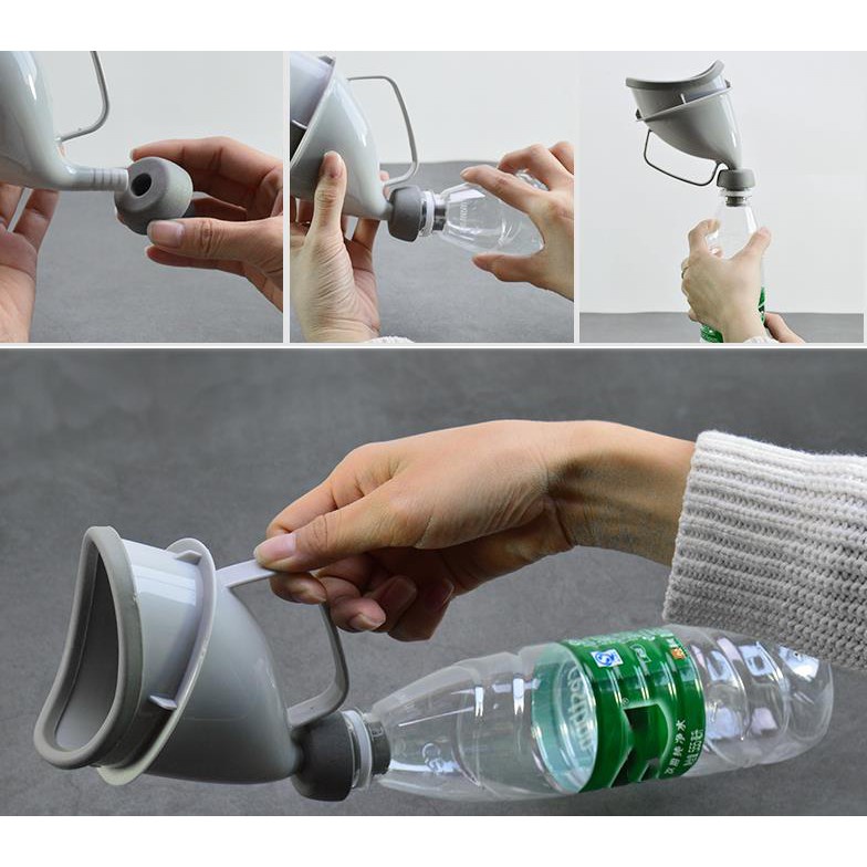 Pee Toilet Portable Travel Urinal Car Handle Urine Bottle Funnel Tube ...