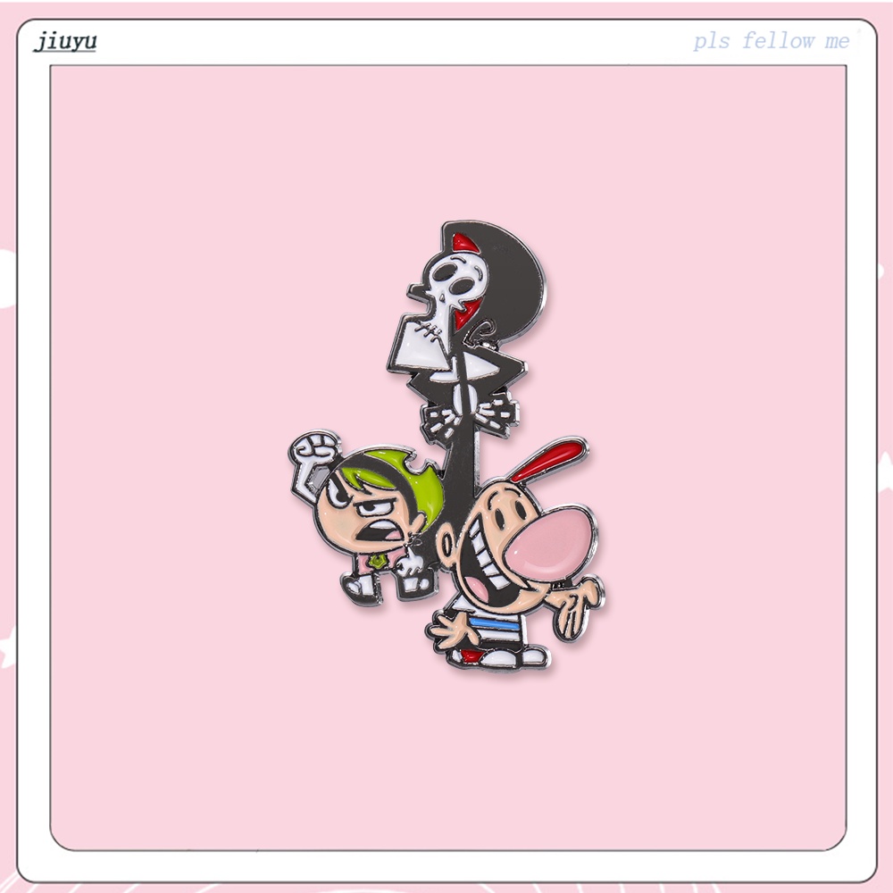 The Grim Adventures 0f Billy & Mandy Enamel Pin Grimreaper and Kids ...