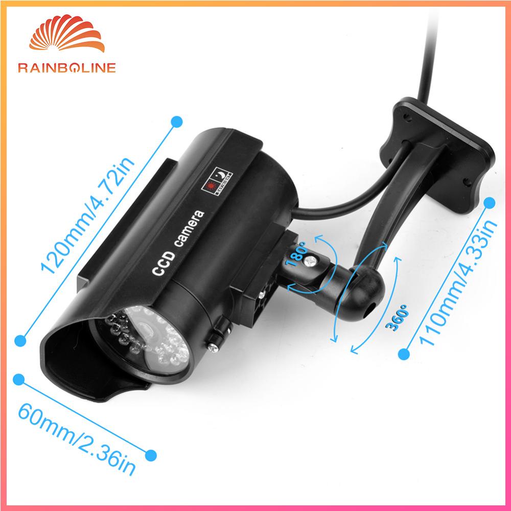Rain Fake Camera Outdoor Security CCTV Solar Power Waterproof Home ...