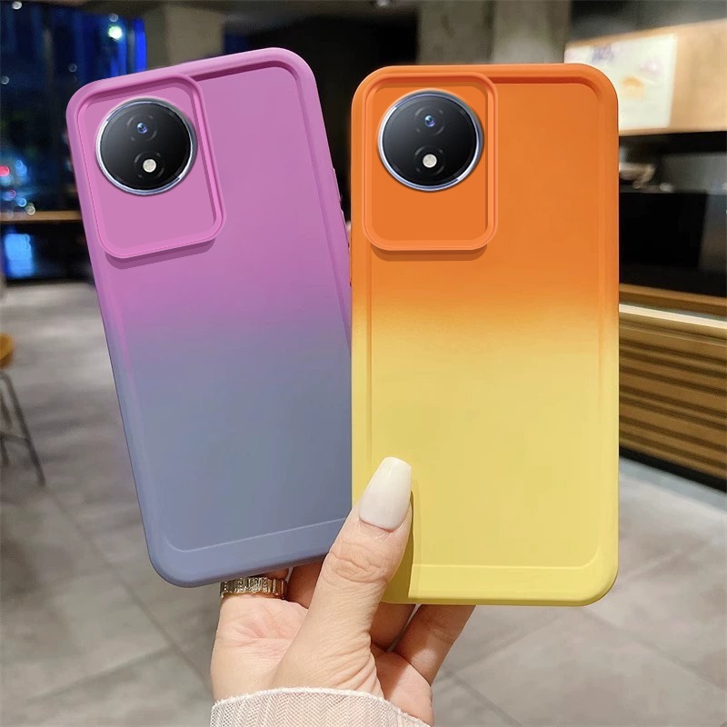 Casing For Vivo Y02 Y02T Y02A Y02S Phone Case Silicone Gradient Soft ...